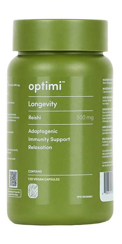 Acheter Optimi Longévité Reishi à Well.ca | Livraison gratuite 35 ...
