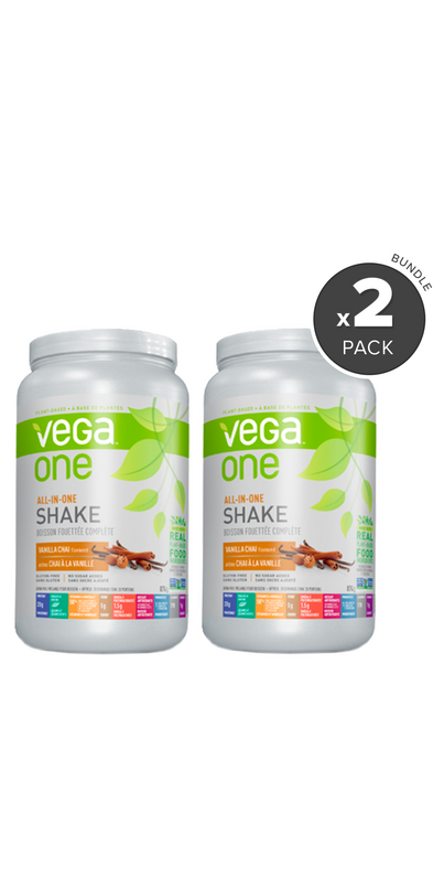 Buy Vega One All-In-One Vanilla Chai Nutritional Shake 2 Pack Bundle at ...