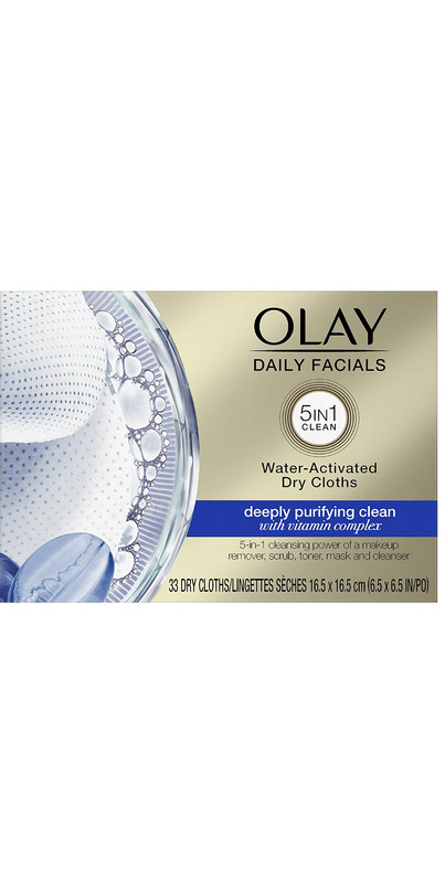 Buy Olay 5-in-1 Daily Facial Cloths for Combination/Oily Skin at Well ...