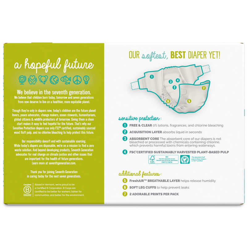 Buy Seventh Generation Baby Diapers Sensitive Protection Free & Clear ...