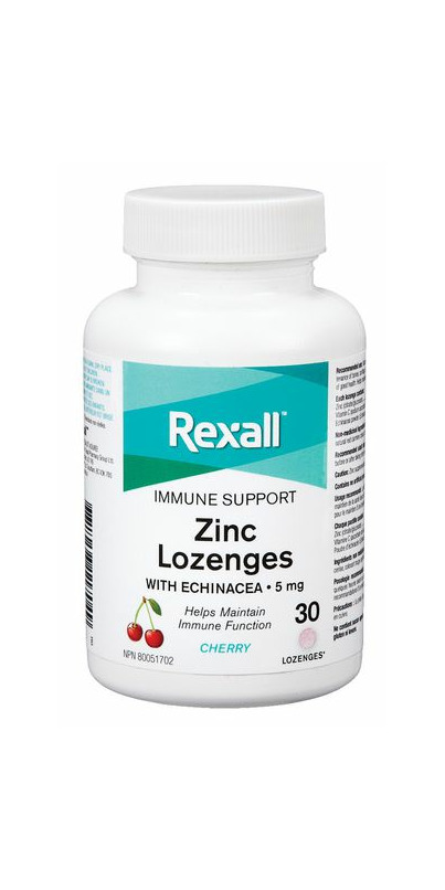 Buy Rexall Zinc Lozenges Chewable Cherry at Well.ca | Free Shipping $35 ...