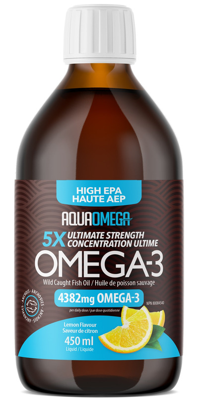 Buy AquaOmega High EPA Omega-3 Fish Oil Lemon at Well.ca | Free ...