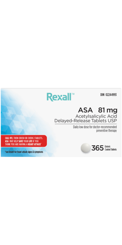 Buy Rexall Daily Low Dose ASA 81mg Enteric Coated Tablets at Well.ca ...