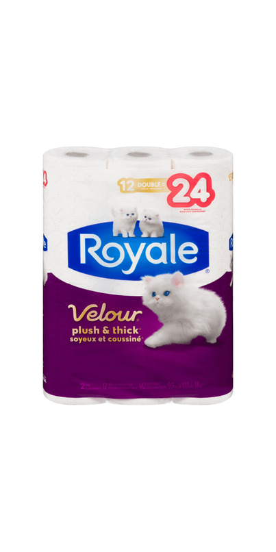 Buy Royale Velour Bathroom Tissue 2 Ply Double Rolls at Well.ca | Free ...