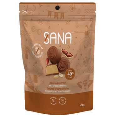 Buy SANA Milk Chocolaty Bites Peanut Butter at Well.ca | Free Shipping ...
