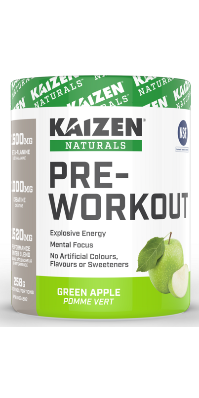 Buy Kaizen Naturals Pre-Workout Green Apple at Well.ca | Free Shipping ...