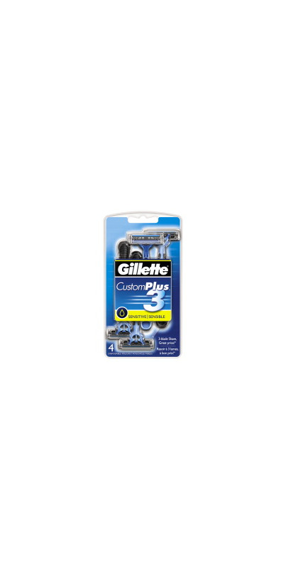 Buy Gillette Custom Plus-3 Disposable Razors at Well.ca | Free Shipping ...