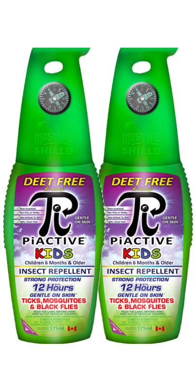 Achetez le pack insectifuge sans DEET Mosquito Shield PiActive Kids sur ...