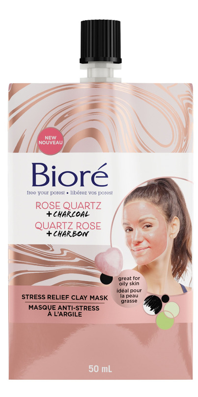 Buy Biore Rose Quartz + Charcoal Stress Relief Clay Mask at Well.ca ...