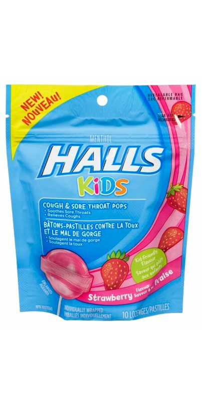 Buy Halls Kids Cough & Sore Throat Pops Strawberry Flavour at Well.ca ...