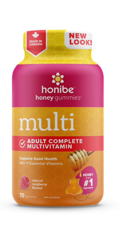 Buy Honibe Honey Gummies Multi Adult Complete Multivitamin Raspberry at ...