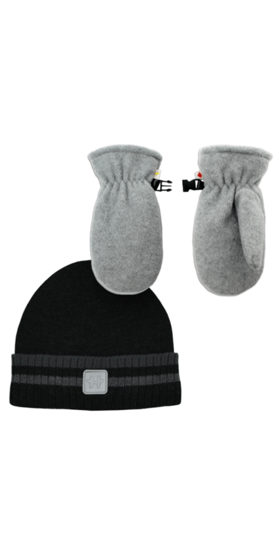 Buy Hot Paws Black Mix Hat and Pebble Mix Mittens Bundle at Well.ca ...