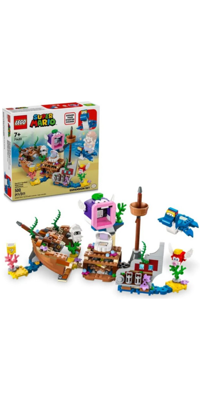 Buy LEGO Super Mario Dorrie's Sunken Shipwreck Adventure Expansion Set ...