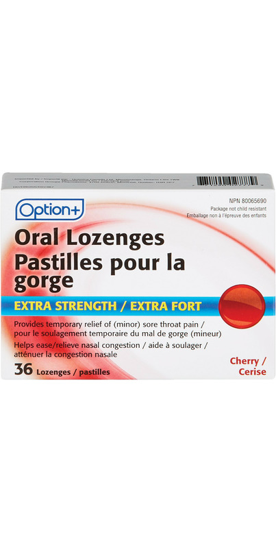 Buy Option+ Oral Lozenges Extra Strength Cherry at Well.ca | Free ...