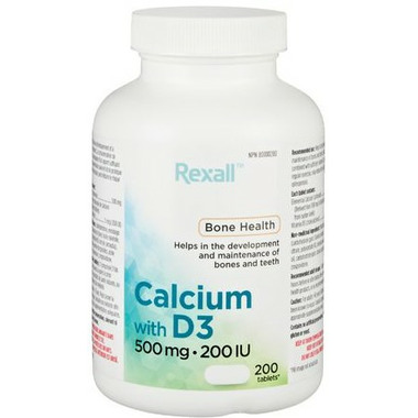 Buy Rexall Calcium with D3 500mg 200IU Value Size at Well.ca | Free ...