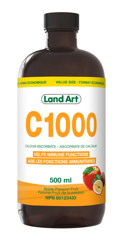 Buy Land Art C1000 Calcium Ascorbate Apple-Passion Fruit at Well.ca ...