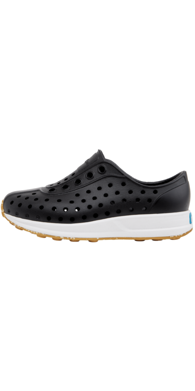 Buy Native Shoes Kids Robbie Sugarlite Jiffy Black White Mash Speckle ...