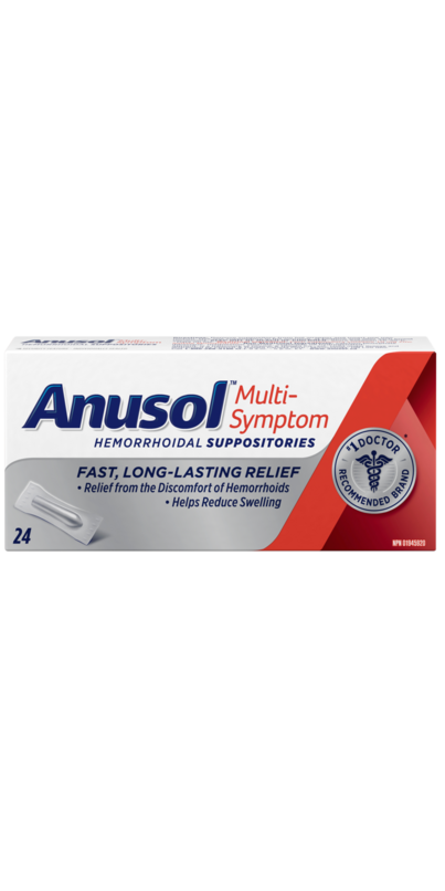 Buy Anusol Multi-Symptom Hemorrhoidal Suppositories at Well.ca | Free ...