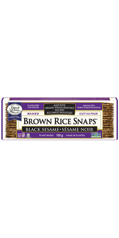 Achetez Edward & Sons Black Sesame Brown Rice Snaps à Well.ca ...