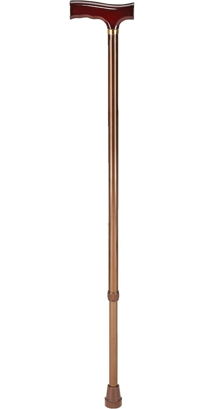 Buy Option+ Aluminum Cane T-Handle Bronze & Black Checkered Print at ...