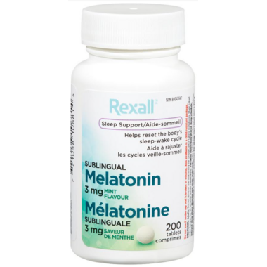Buy Rexall Sublingual Melatonin 3mg at Well.ca | Free Shipping $35+ in ...