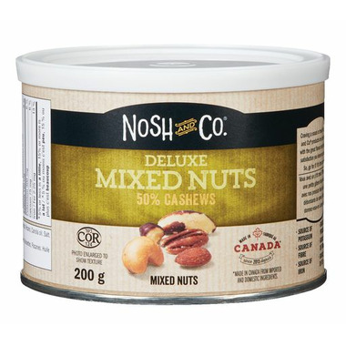 Buy Nosh & Co Deluxe Mixed Nuts with 50% Cashews Tin at Well.ca | Free ...