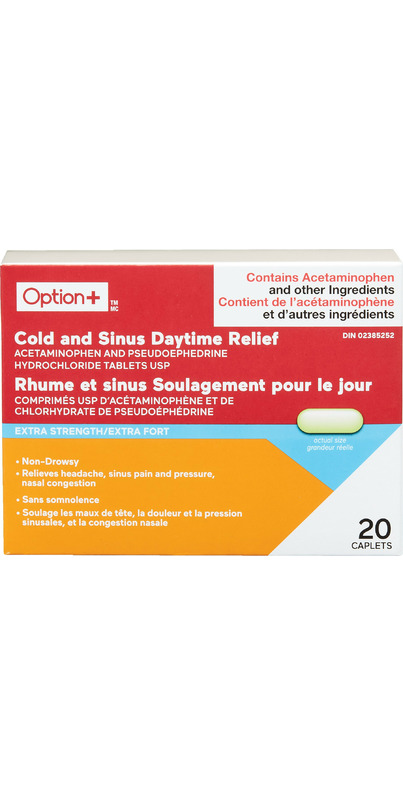 Buy Option+ Extra Strength Cold and Sinus Daytime Relief at Well.ca ...