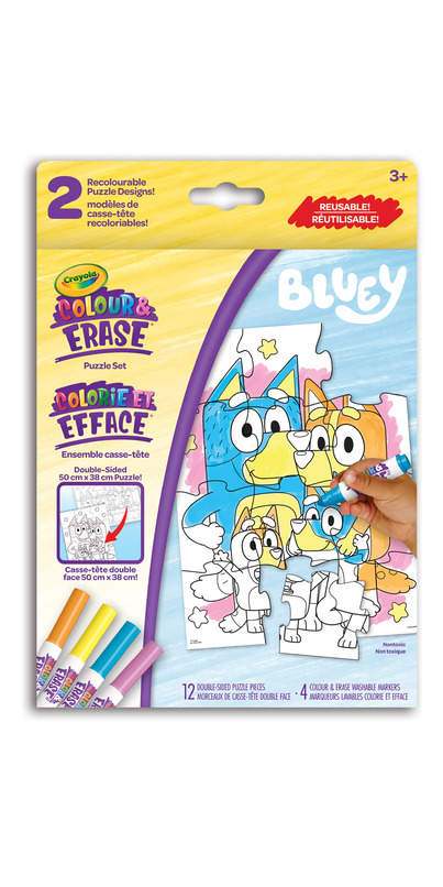 Buy Crayola Colour & Erase Reusable Puzzle Set Bluey at Well.ca | Free ...