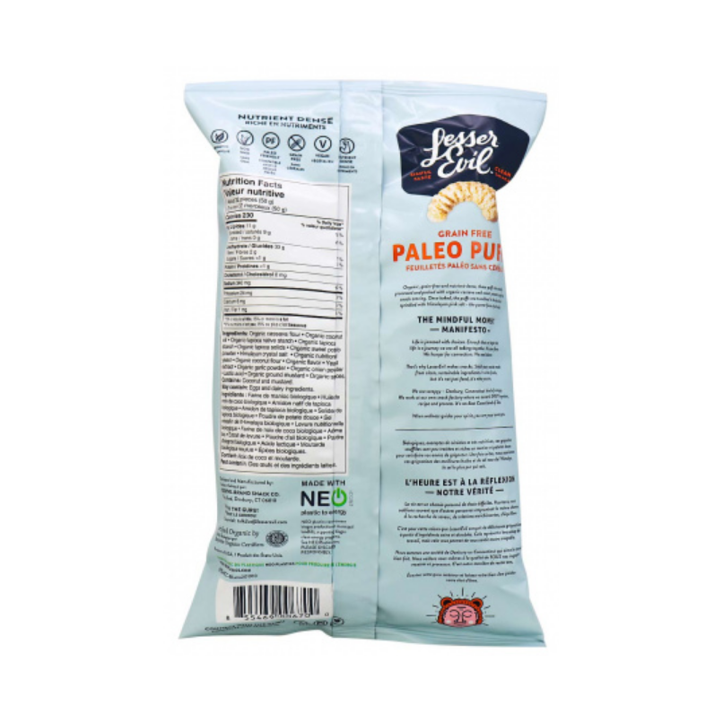 Buy LesserEvil Paleo Puffs "No Cheese" Cheesiness at Well.ca | Free ...