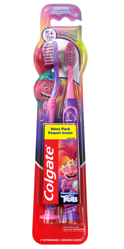 Buy Colgate Kids Extra Soft Trolls Toothbrush with Suction Cup at Well ...