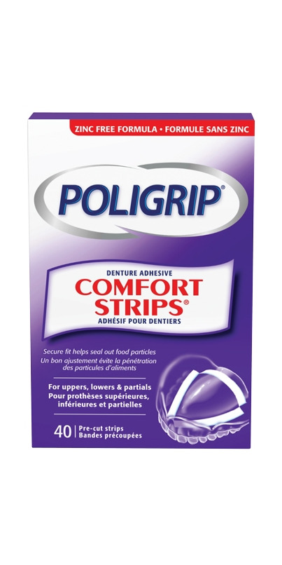 Buy Poligrip Comfort Strips Denture Adhesive at Well.ca | Free Shipping ...