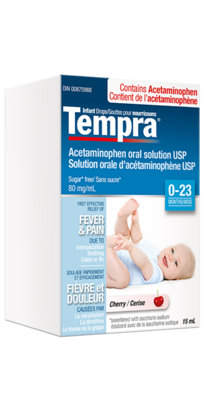 Achetez les gouttes Tempra pour nourrissons contre la fièvre et la ...