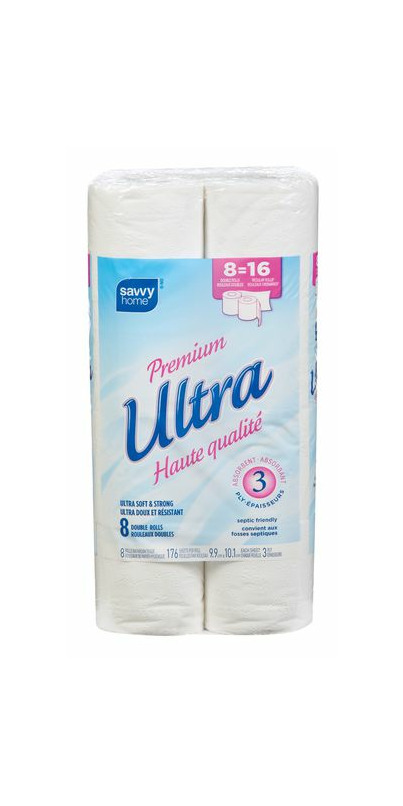 Buy Savvy Home Bathroom Tissue 3ply Ultra Double Roll at Well.ca | Free ...