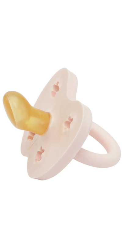 Buy Hevea Natural Rubber Pacifier with Orthodontic Teat Powder Pink at ...