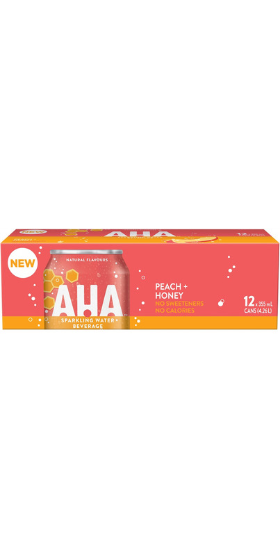 Buy AHA Peach + Honey Sparkling Water at Well.ca | Free Shipping $35+ in Canada