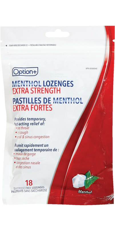 Buy Option+ Menthol Lozenges at Well.ca | Free Shipping $35+ in Canada