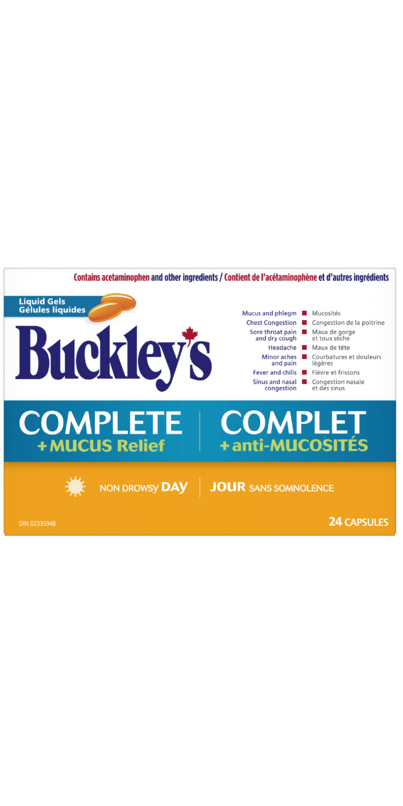 Buy Buckley's Complete + Mucus Relief Day Liquid Gels at Well.ca | Free ...
