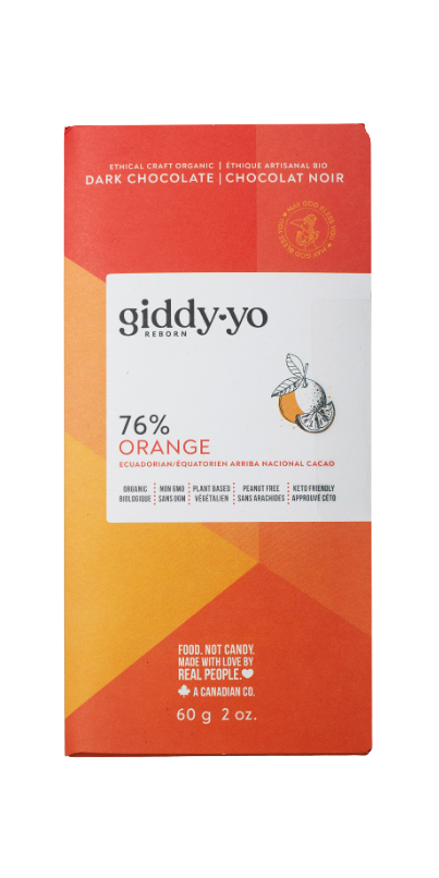 Buy Giddy Yo Organic Chocolate Bar Orange at Well.ca | Free Shipping ...