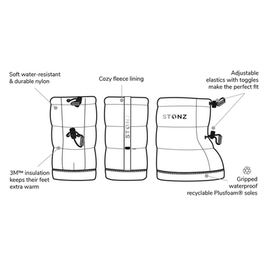 Buy Stonz Toddler Puffer Booties Reflective Silver at Well.ca | Free ...