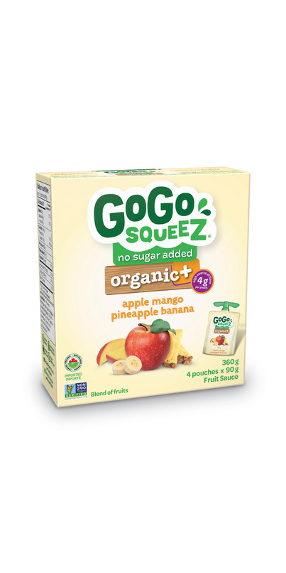 Buy GoGo Squeez Organic+ Apple Mango Pineapple Banana at Well.ca | Free ...