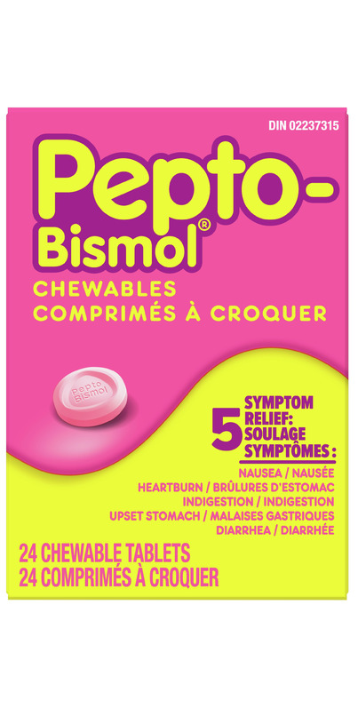 Buy Pepto-Bismol 5 Symptom Relief Chewable Tablet at Well.ca | Free ...