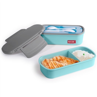 Buy Russbe Double Stack + Chill Bento With Ice Pack Powder Blue at Well ...