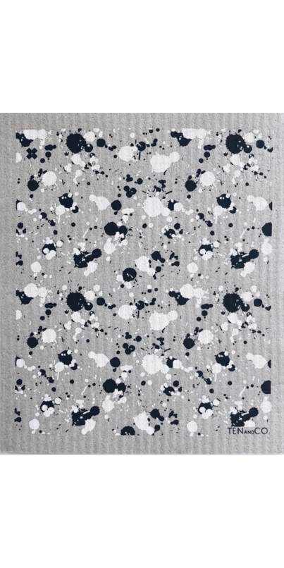 Buy Ten & Co. Swedish Sponge Cloth Splatter Grey at Well.ca | Free ...