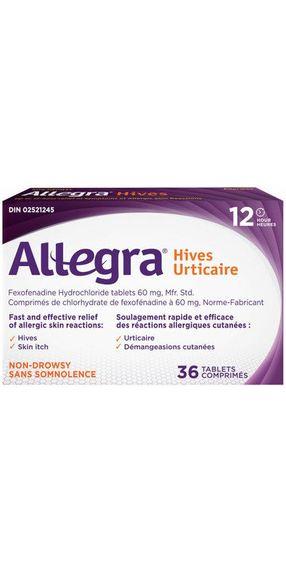 Buy Allegra Hives 12 Hour 60 mg Tablets Blister-Pack at Well.ca | Free ...