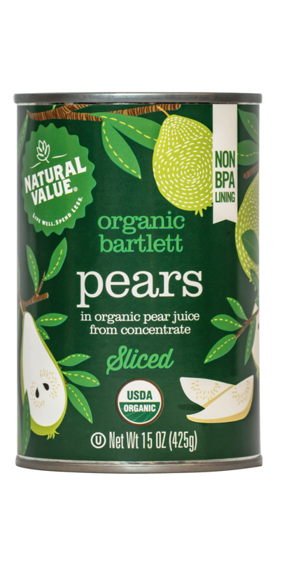 Buy Natural Value Organic Pears Sliced at Well.ca | Free Shipping $35 ...