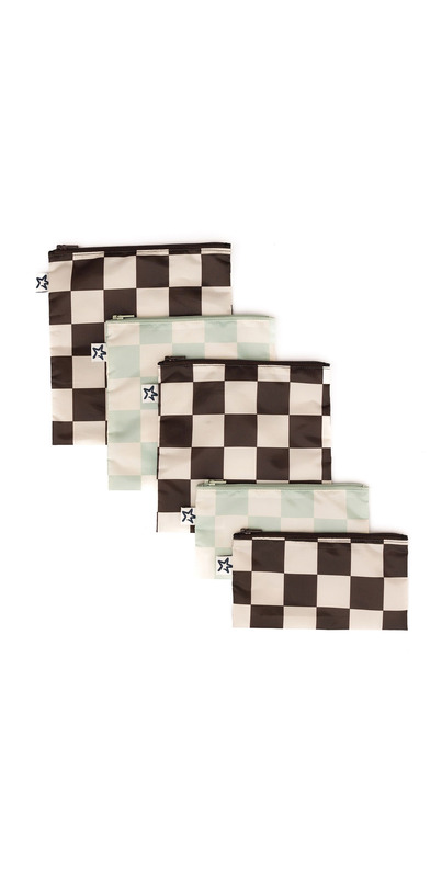 Buy Tiny Twinkle Reusable Snack Bag Pack Checkers Black/Sage at Well.ca ...