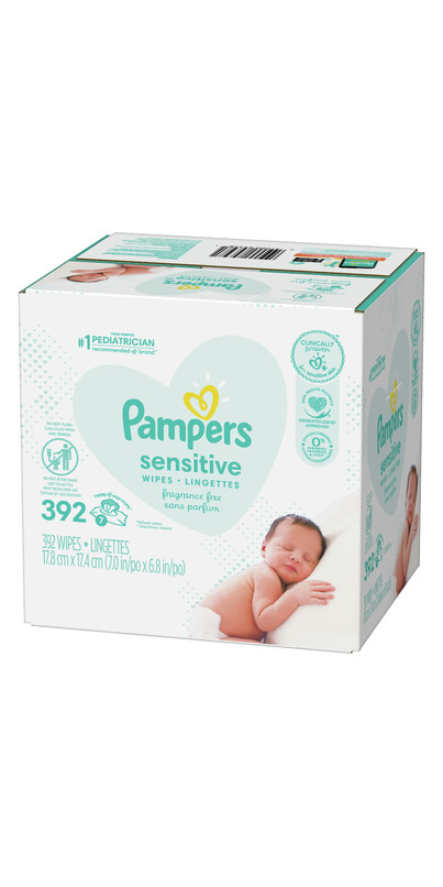 Buy Pampers Baby Wipes Sensitive Perfume Free 7X Pop-Top Packs at Well ...