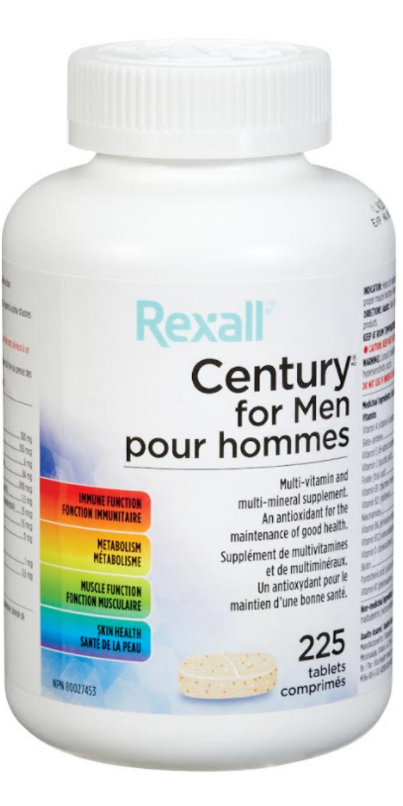 Buy Rexall Century Multivitamin for Men at Well.ca | Free Shipping $35 ...
