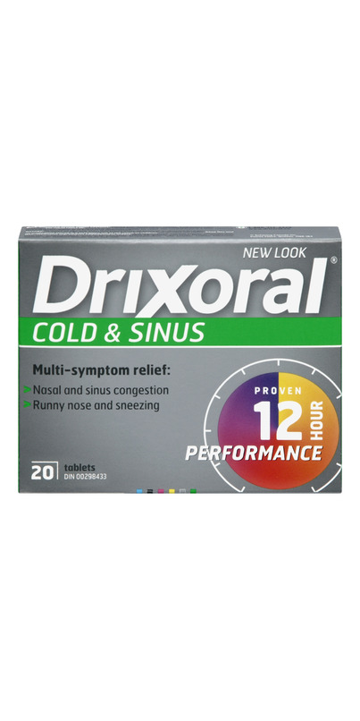 Buy Drixoral Cold & Sinus 12 Hour Performance Tablets at Well.ca | Free ...