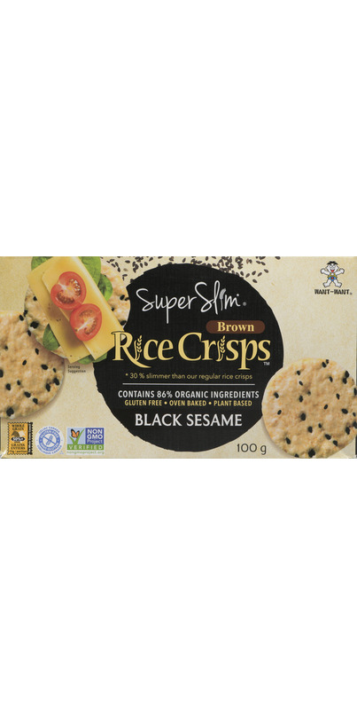 Buy Want-Want Super Slim Brown Rice Crisps Black Sesame at Well.ca ...